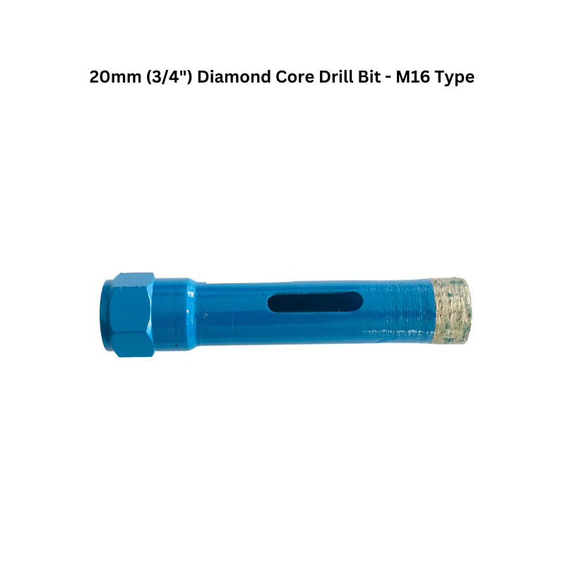 20mm (3/4") Diamond Core Drill Bit - M16 Type