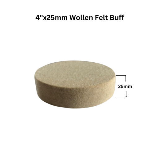 4"x25mm Wollen Felt Buff