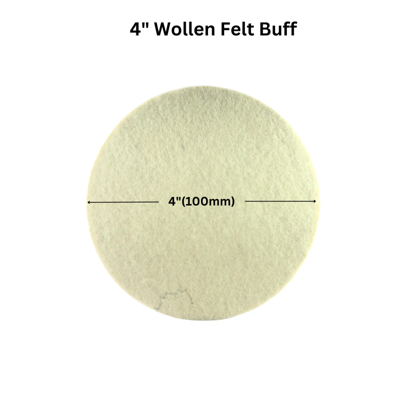 4"x25mm Wollen Felt Buff